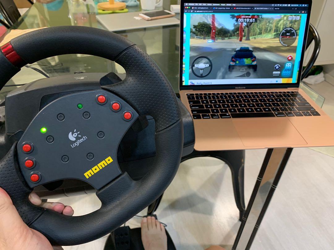 Logitech MOMO Racing Force Feedback Wheel, Video Gaming, Video Games ...