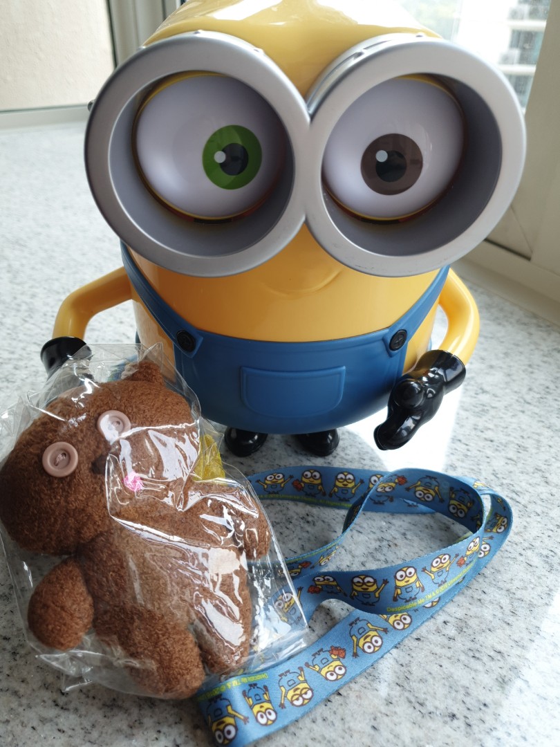 Minion popcorn bucket with minion sound (usj universal studios japan ...