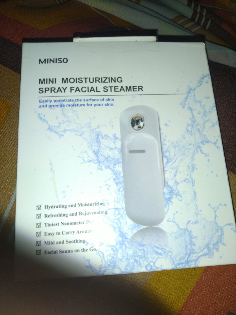 Miniso Moisturizing Spray Facial Steamer, Beauty & Personal Care, Face ...