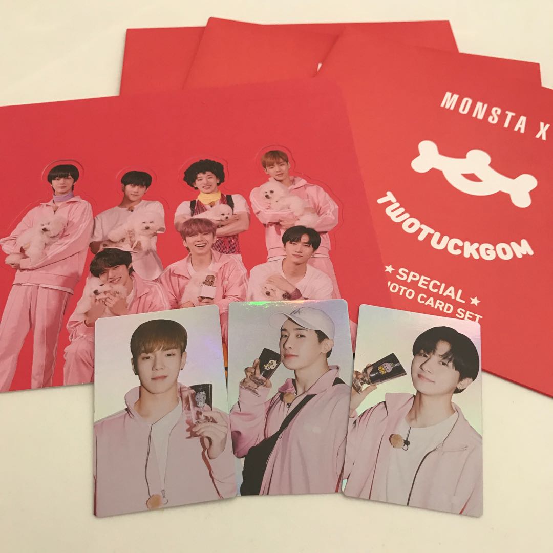Monsta X Twotuckgom special standee and pc - Shownu, Wonho, Minhyuk, IM ...