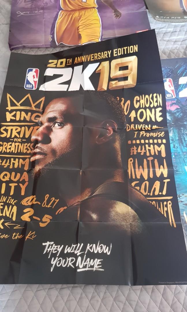 NBA 2K posters for sale, Hobbies & Toys, Toys & Games on Carousell