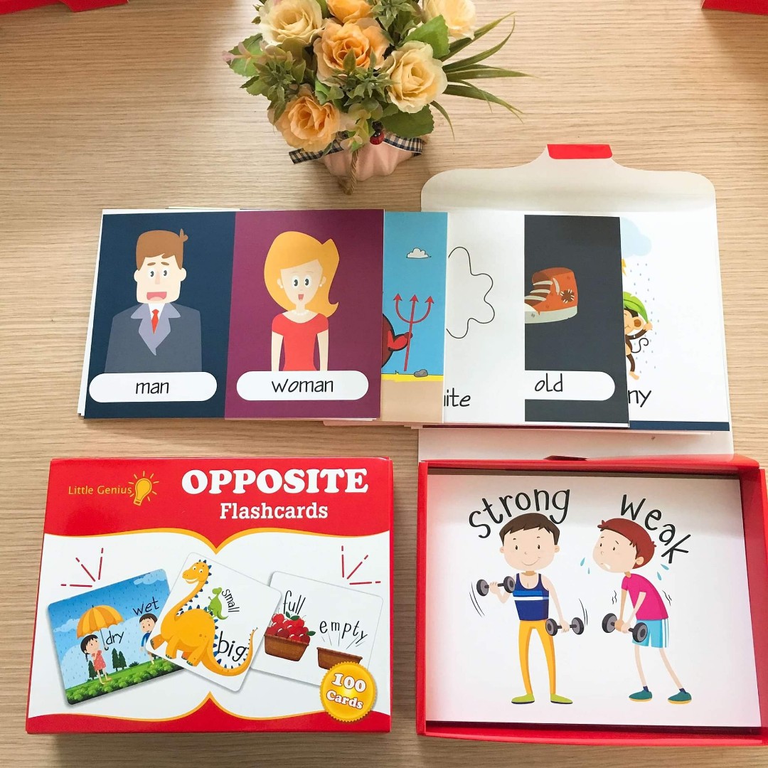 Opposite flashcards, Hobbies & Toys, Books & Magazines, Assessment ...