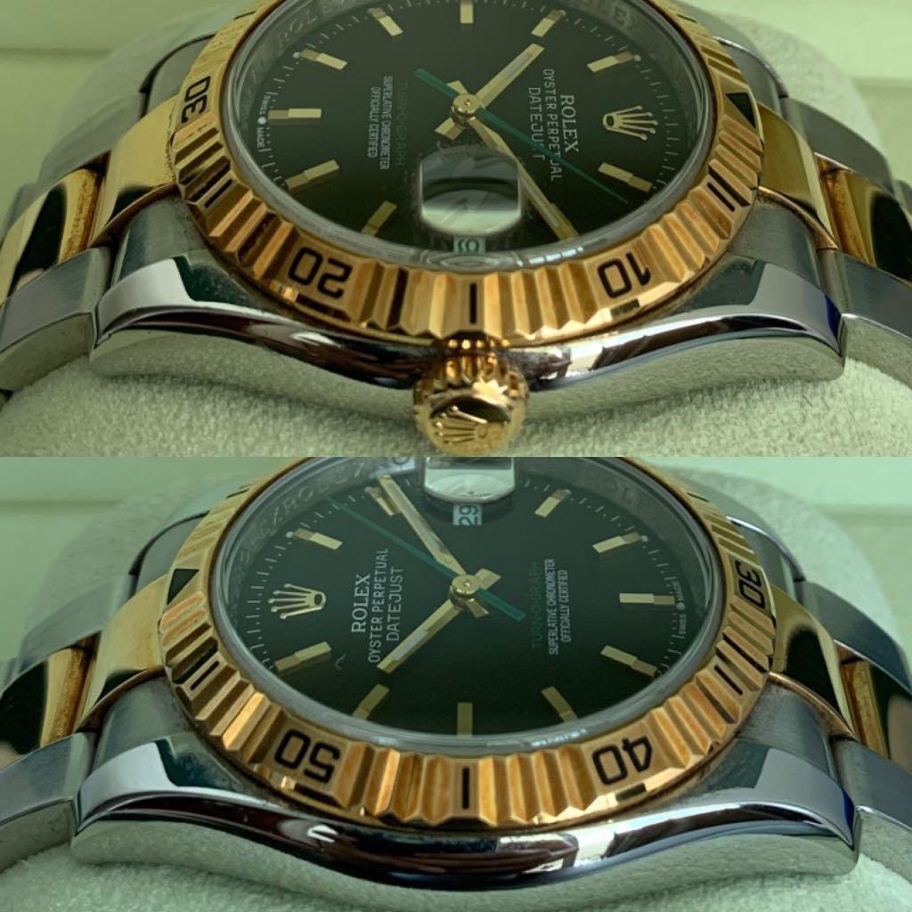 Rolex Japanese Turn-O-Graph LP Oyster Perpetual Datejust 116263 Green ...