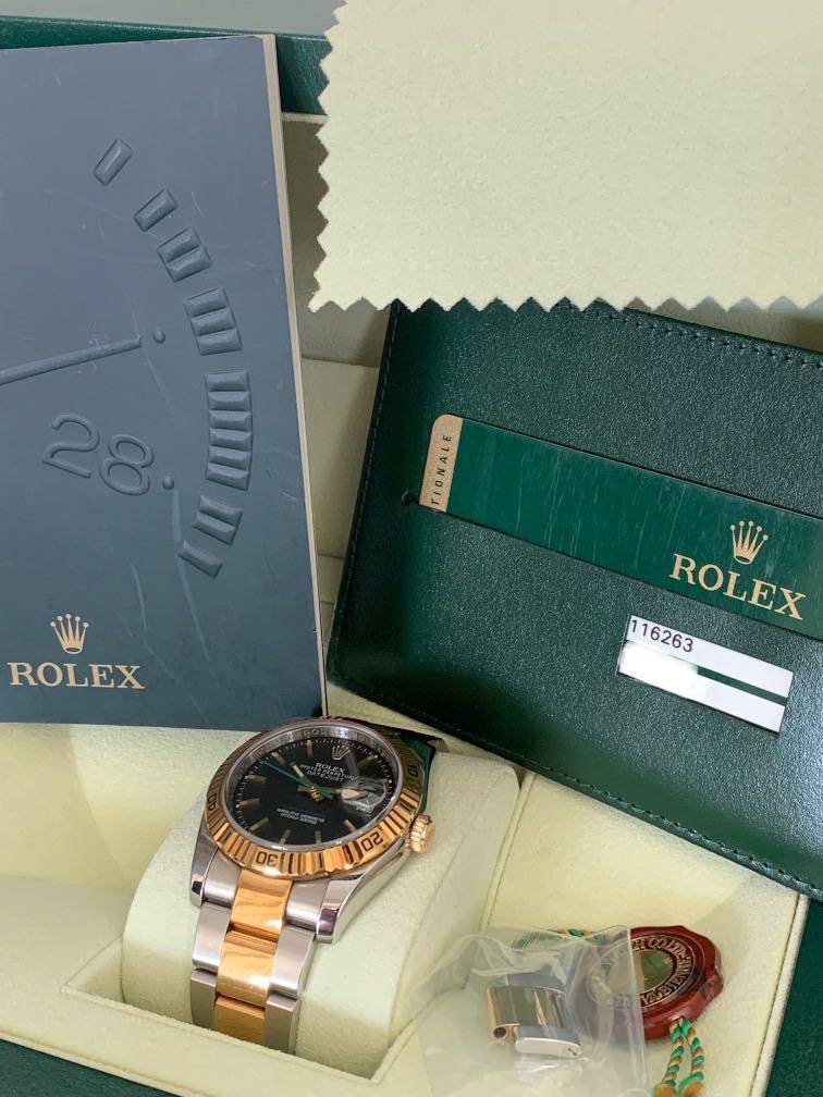 Rolex Japanese Turn-O-Graph LP Oyster Perpetual Datejust 116263 Green ...