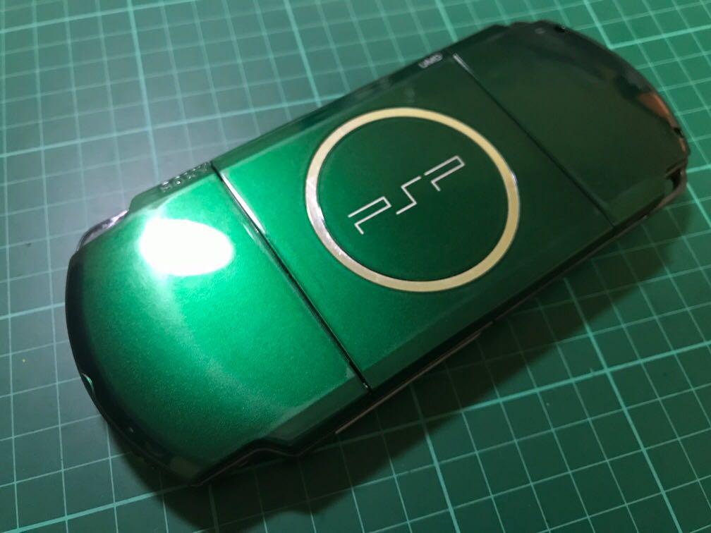 Sony Psp 3000 Slim Carnival Spirited Green(rare), Video Gaming, Video ...