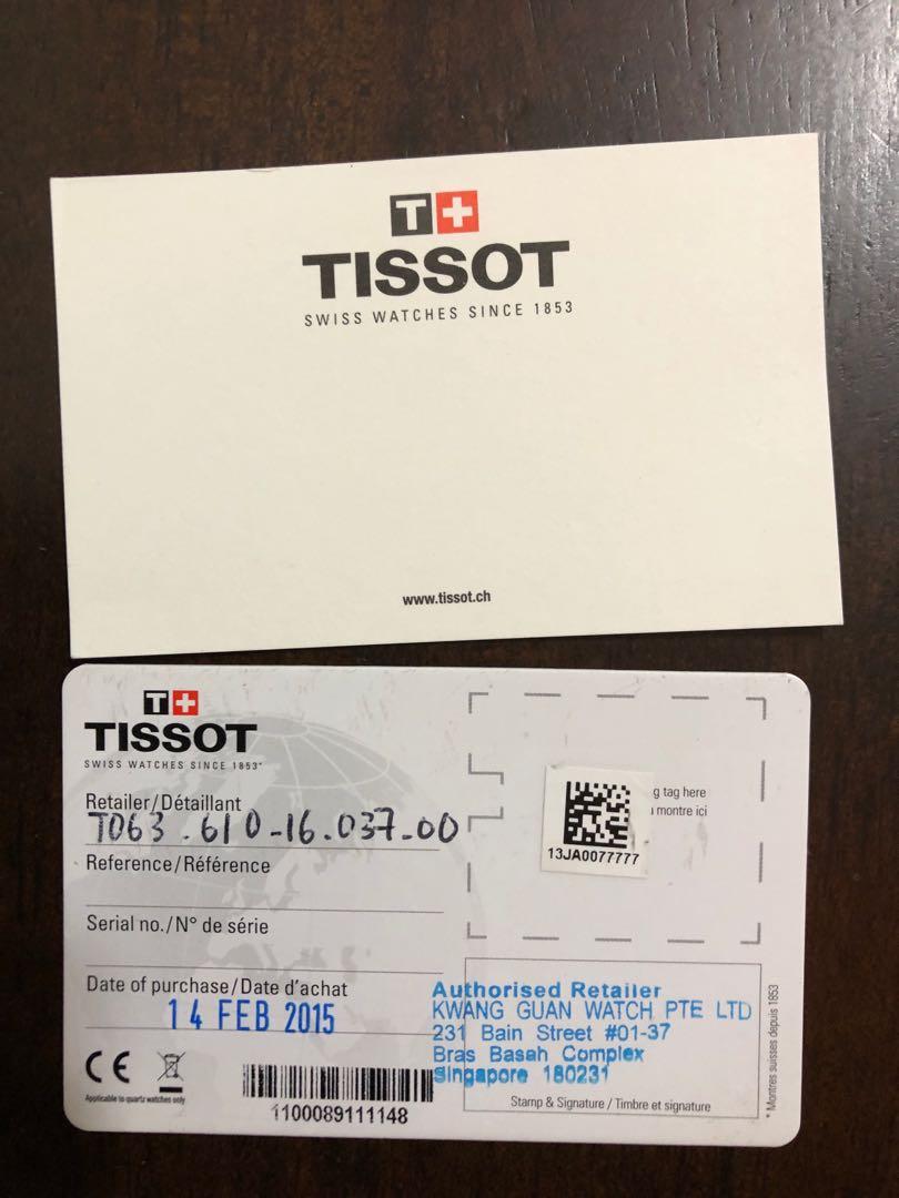 Tissot Watch Original Authentic, Leather Strap, Mobile Phones & Gadgets ...