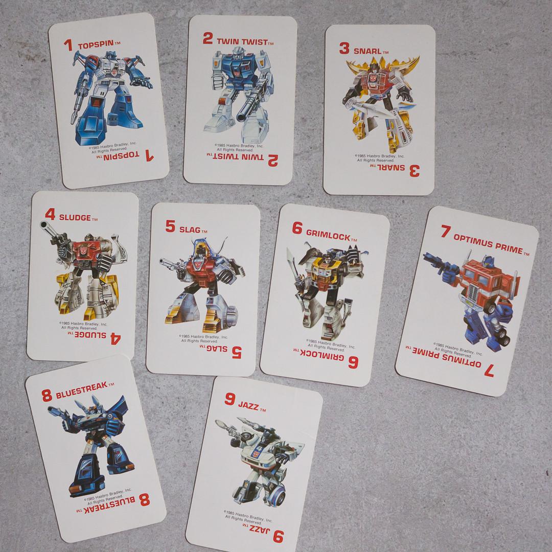 1985 Transformers Card Game, Hobbies & Toys, Memorabilia & Collectibles ...