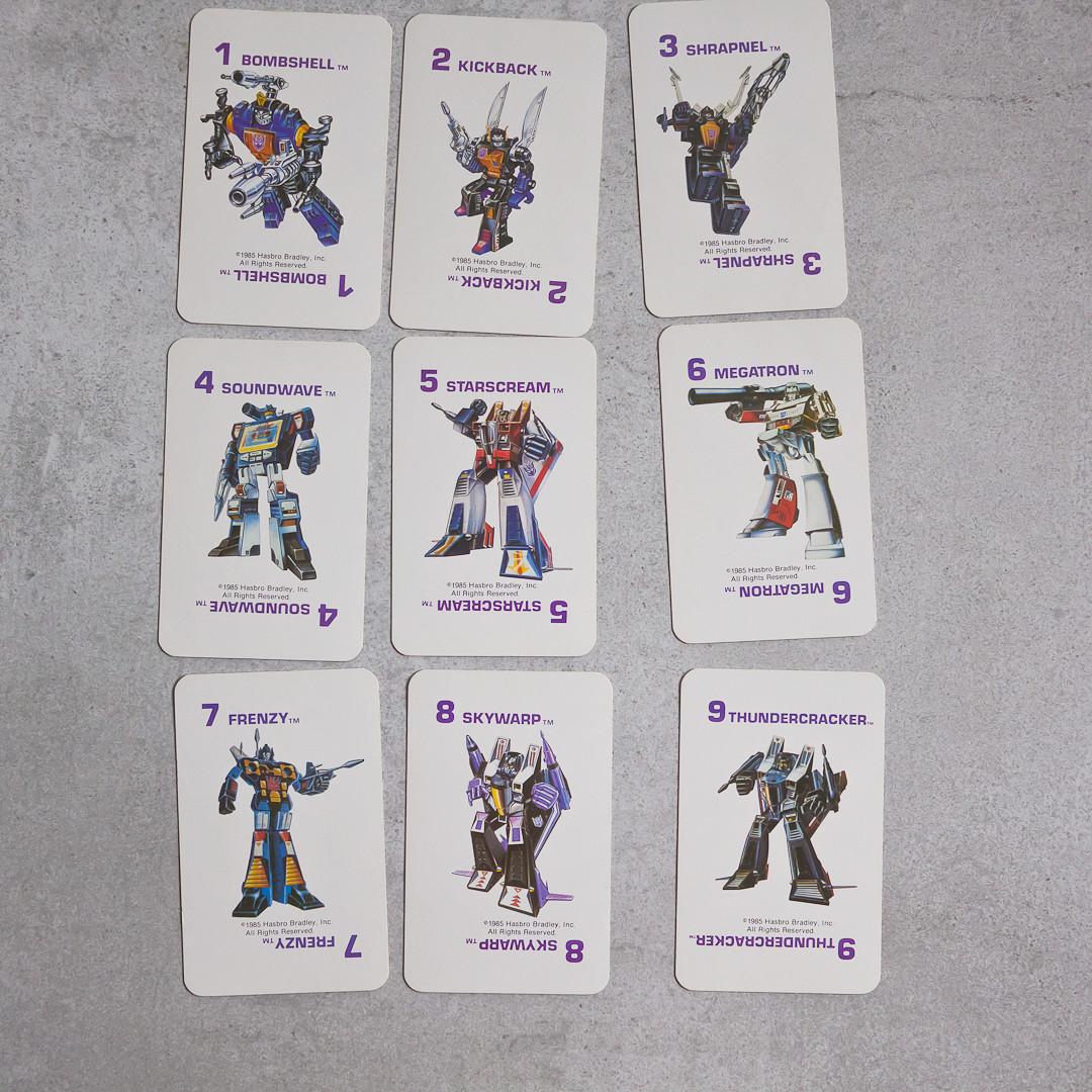 1985 Transformers Card Game, Hobbies & Toys, Memorabilia & Collectibles ...