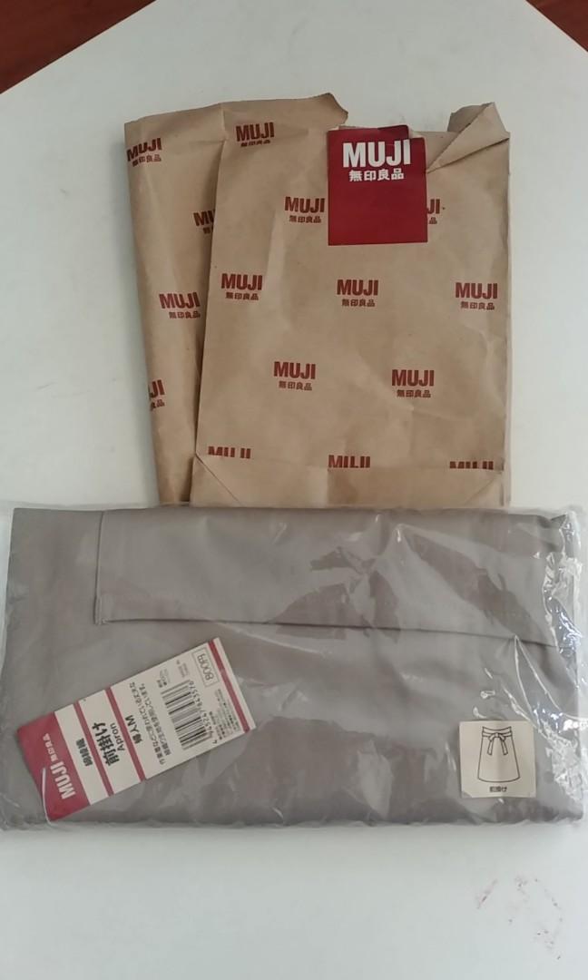 全新 Muji 無印良品 廚房 Apron圍裙 布料, 女裝, 外套及戶外衣服 - Carousell