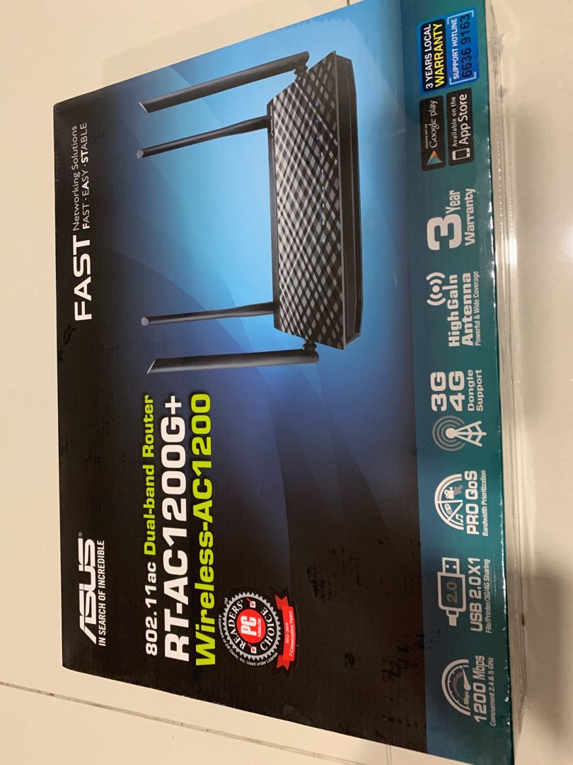 Asus RT-AC1200 router, Computers & Tech, Parts & Accessories ...