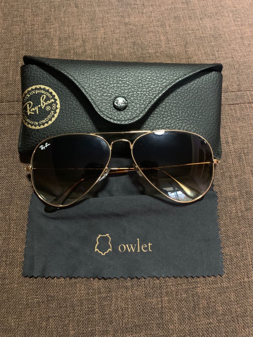 Authentic Ray Ban Aviators, Women's Fashion, Watches & Accessories ...