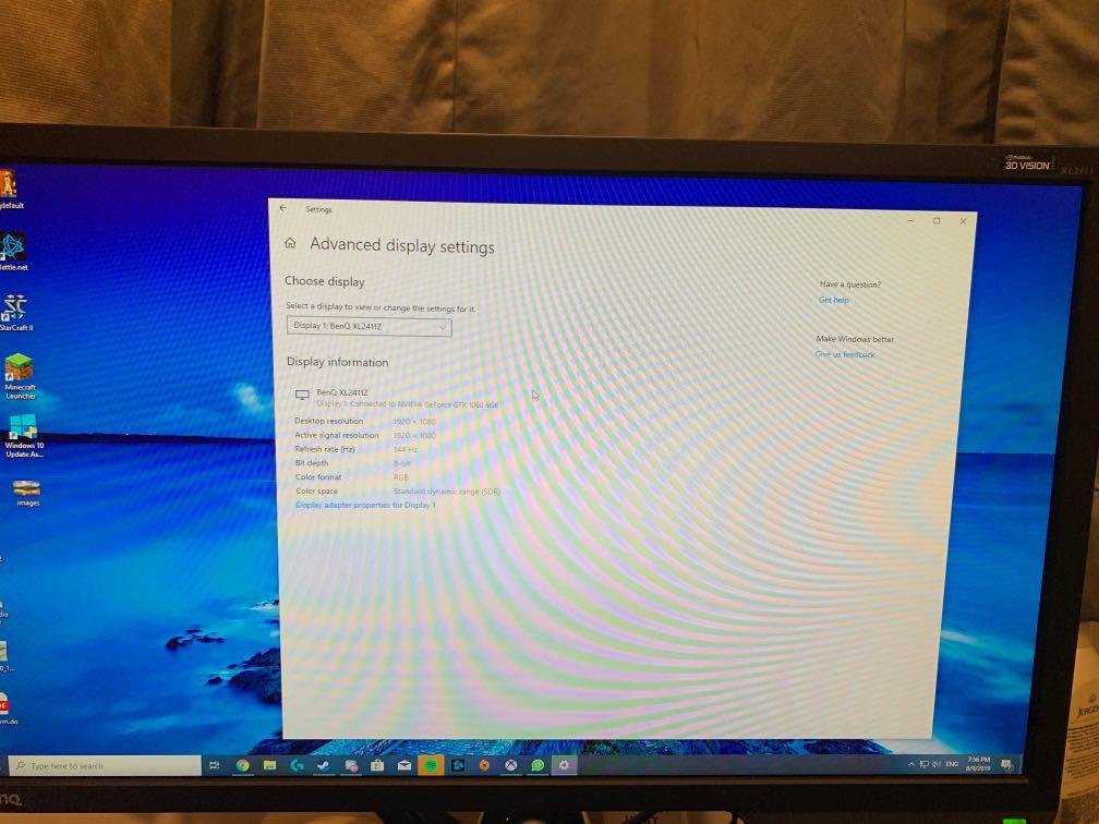 BenQ XL2411 144Hz 1ms MONITOR, Computers & Tech, Parts & Accessories ...