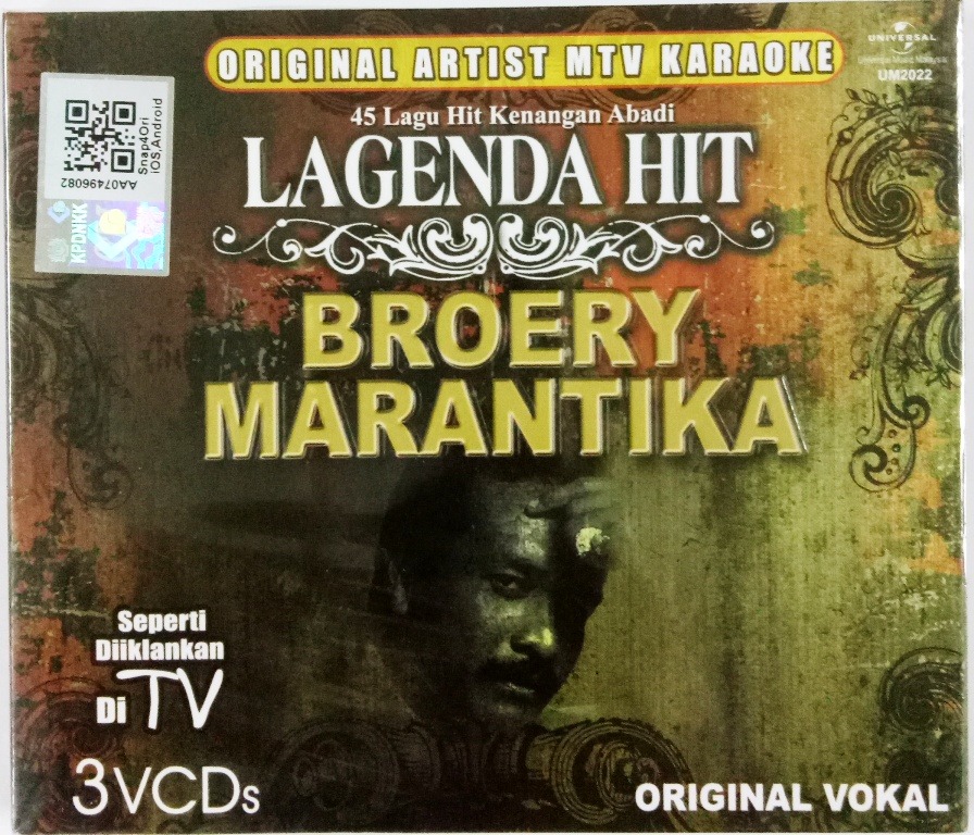 Broery Marantika Lagenda Hit 45 Lagu Hit Kenangan Abadi Original Artist 3 VCD Karaoke, Hobbies ...