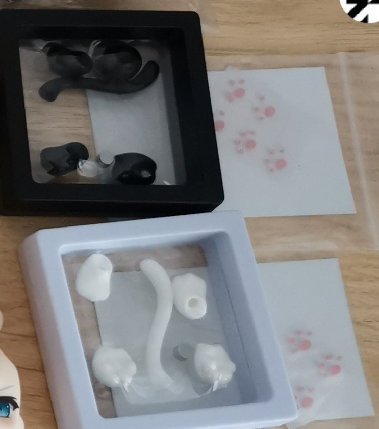 Cat paws and tail for nendoroid doll / obitsu body 11, Hobbies & Toys ...