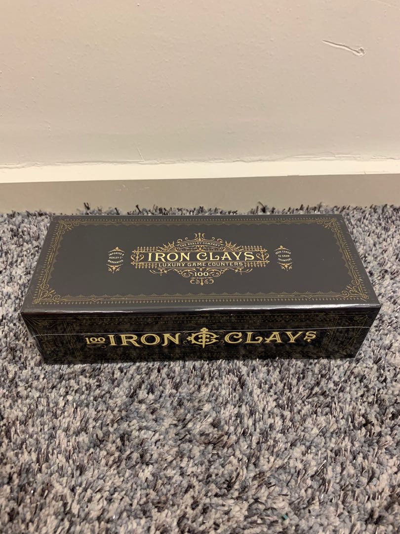 Iron Clays (board game poker chips), Hobbies & Toys, Toys & Games on ...