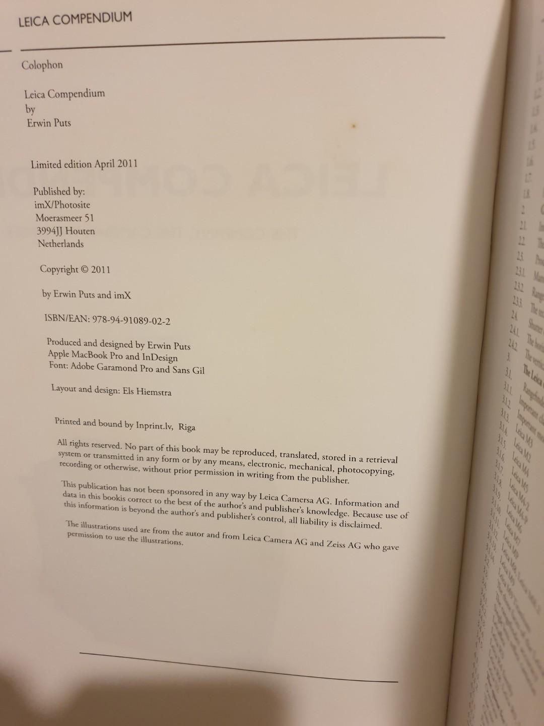 Leica Compendium (Limited Ed) 2011, Computers & Tech, Office & Business ...