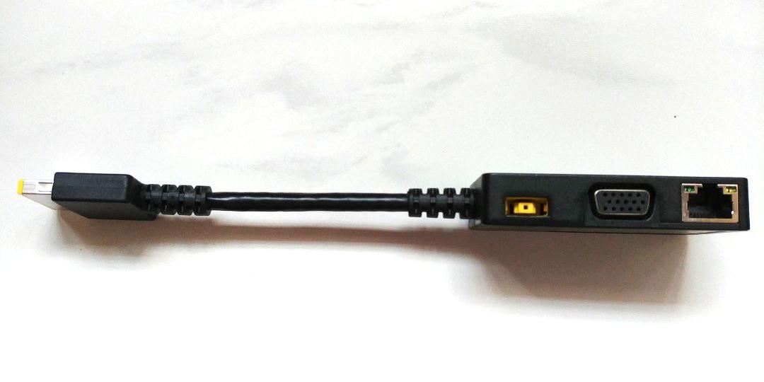 Lenovo OneLink Adapter - Ethernet (RJ45) and VGA converter for ThinkPad ...