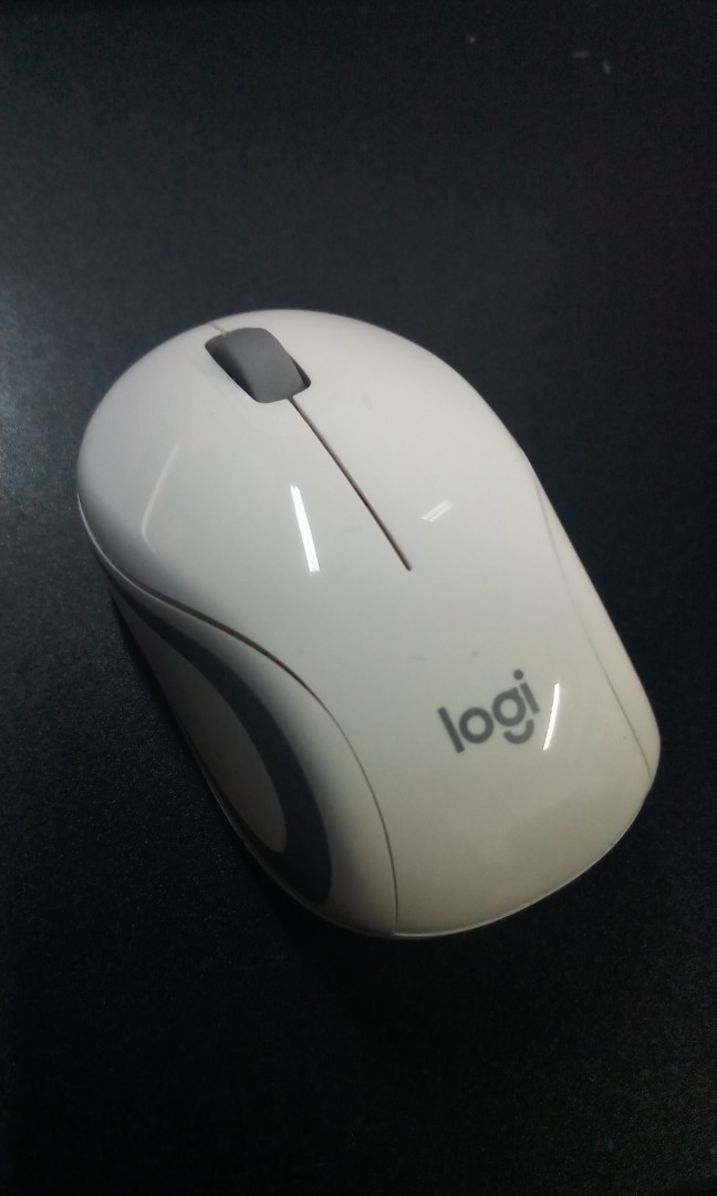 Logitech mini wireless mouse white, Computers & Tech, Parts ...