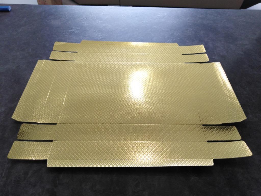 4 Luxury Gold Box Gift Box Hamper Base Box , Hobbies & Toys, Stationery ...