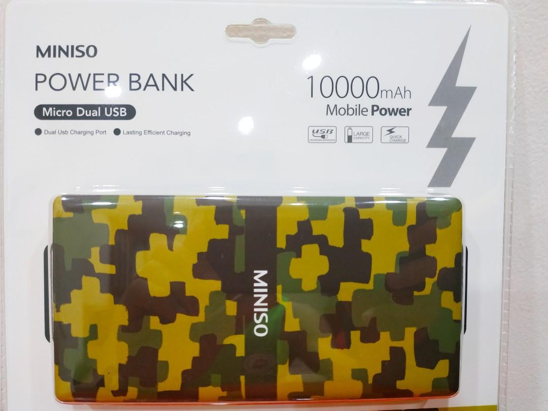Miniso Power Bank 10000mAh, Mobile Phones & Gadgets, Mobile & Gadget ...