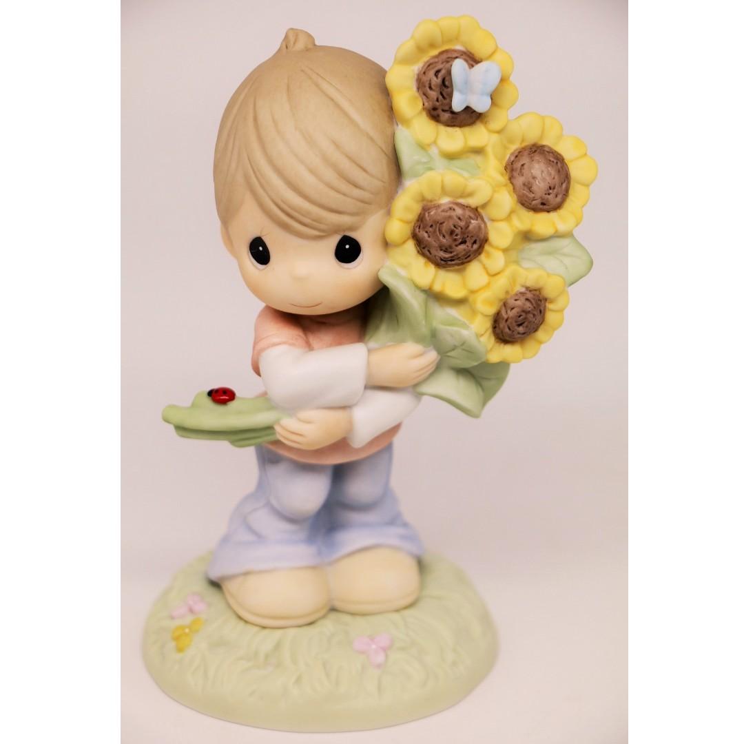 Precious Moments YOU ARE MY SUNSHINE 710031 - Boy with Sunflowers and ...