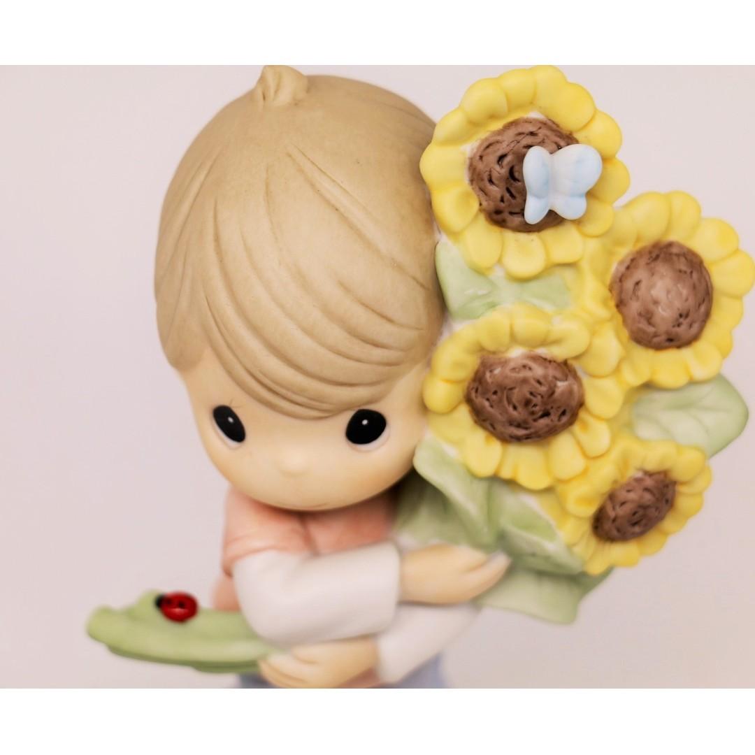 Precious Moments YOU ARE MY SUNSHINE 710031 - Boy with Sunflowers and ...