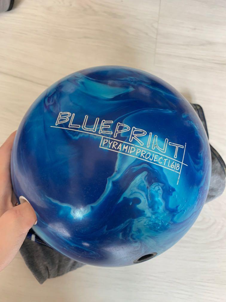 Pyramid blueprint 14lbs bowling ball, Sports Equipment, Sports & Games ...