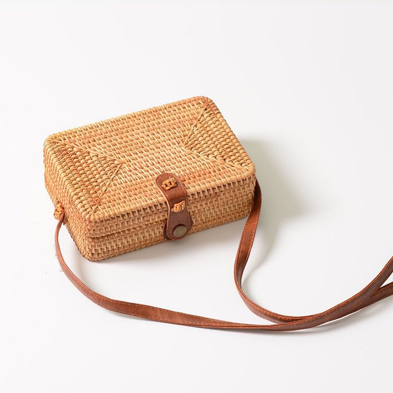 Rattan Crossbody Bag, Women's Fashion, Bags & Wallets, Cross-body Bags ...