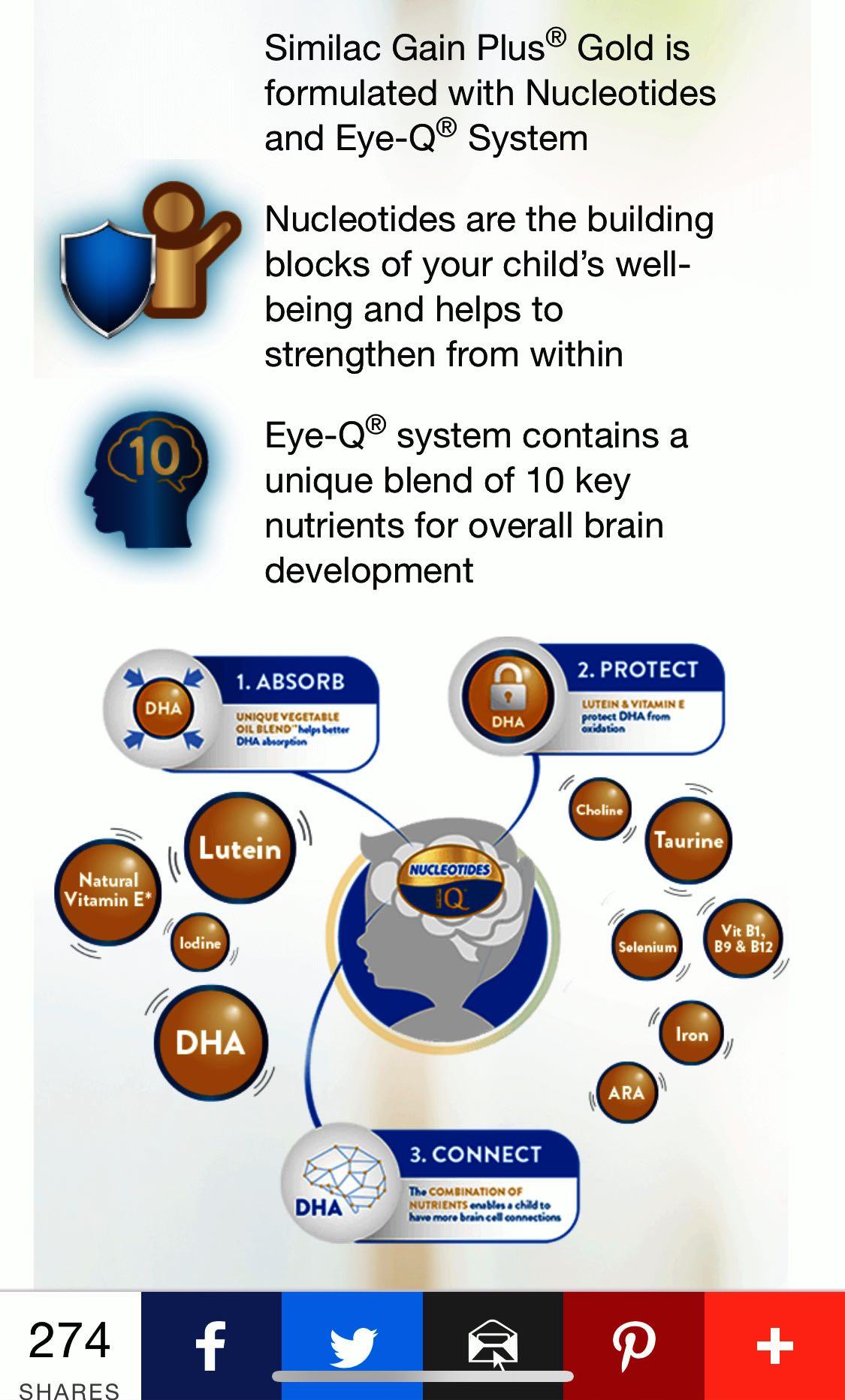 Similac 2FL Gain Plus Gold -1.8kg , Babies & Kids, Nursing & Feeding ...
