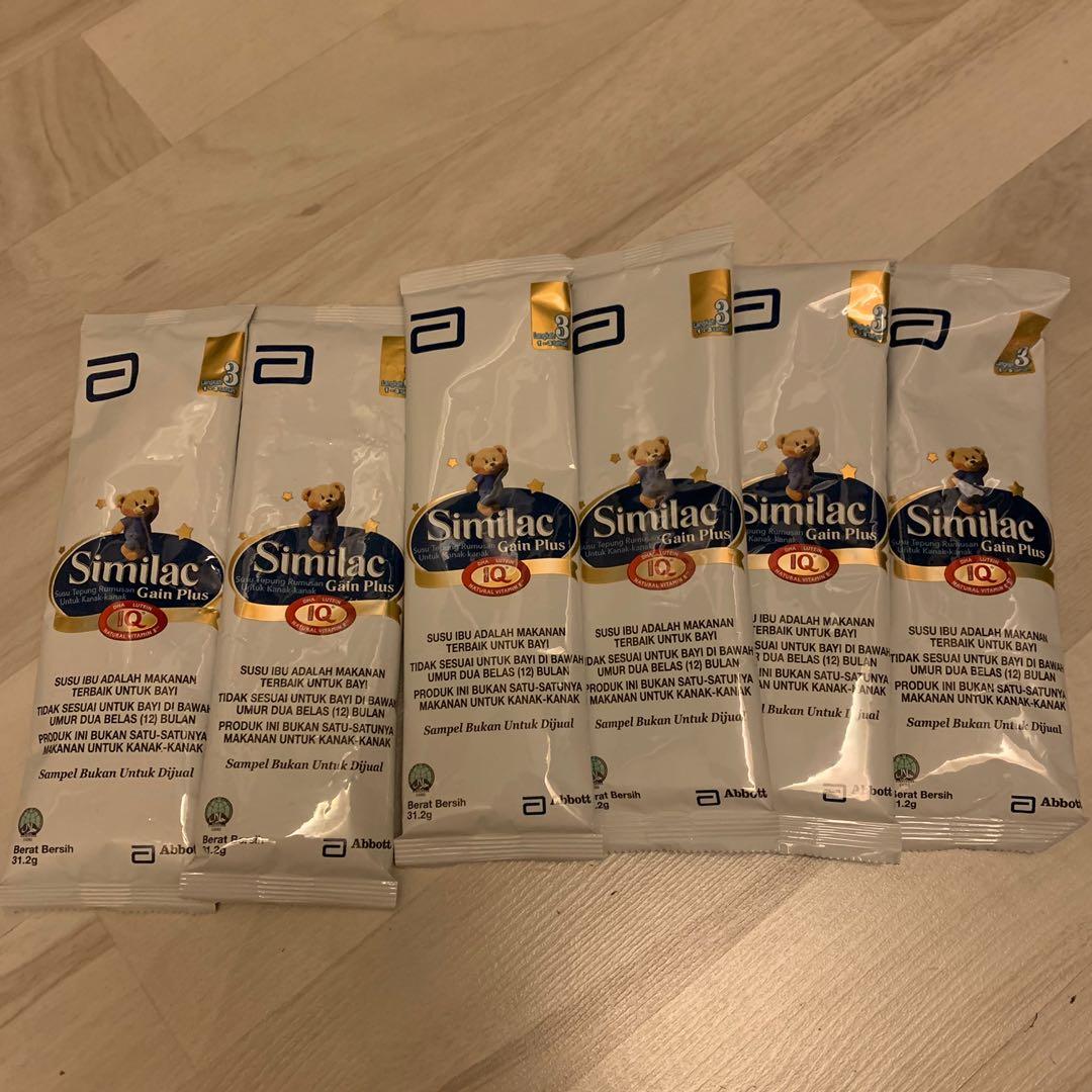 Similac Gain Plus IQ Stage 3 sachets, Babies & Kids, Nursing & Feeding ...