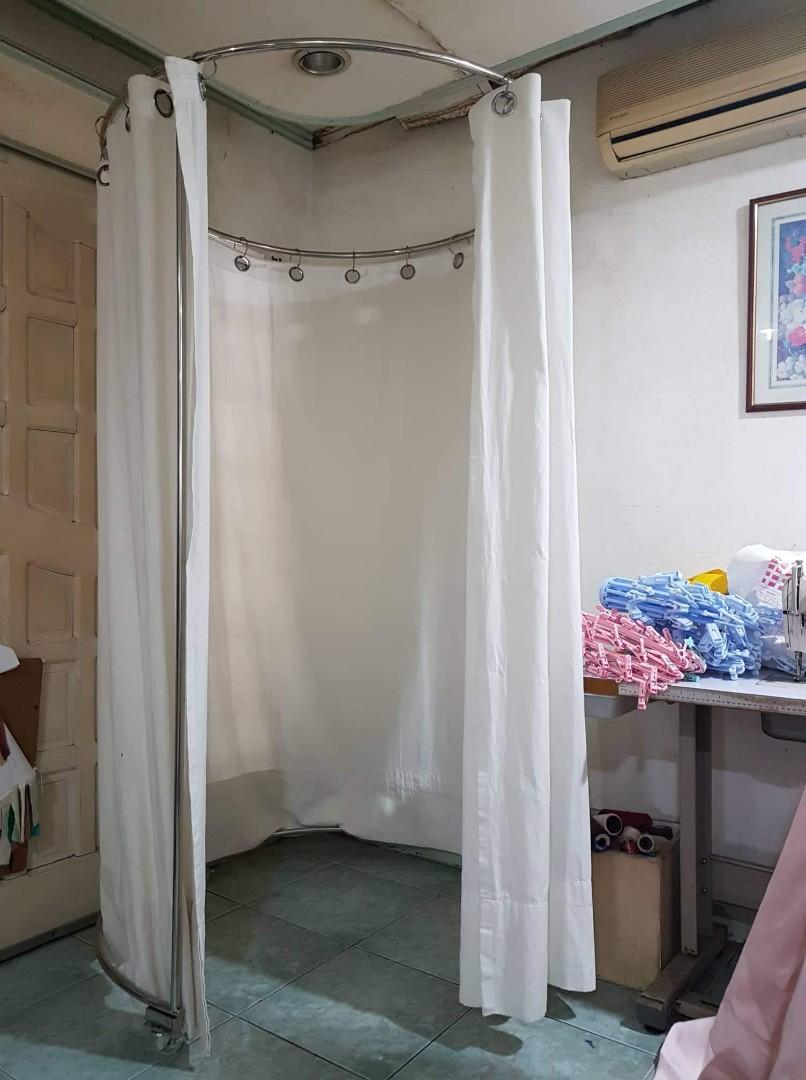 Stainless movable fitting room, Furniture & Home Living, Bathroom ...