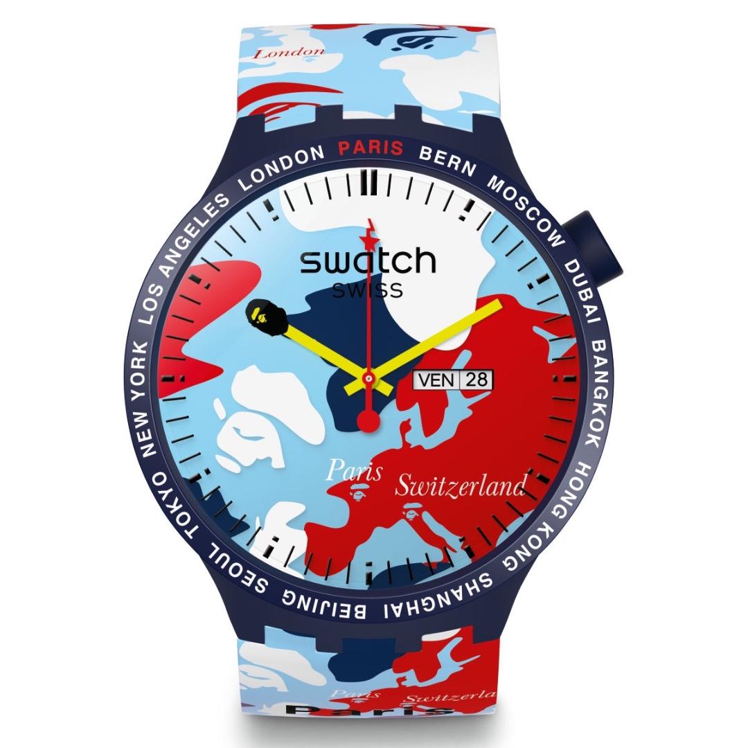 Swatch x BAPE - Paris Edition, Luxury, Watches on Carousell