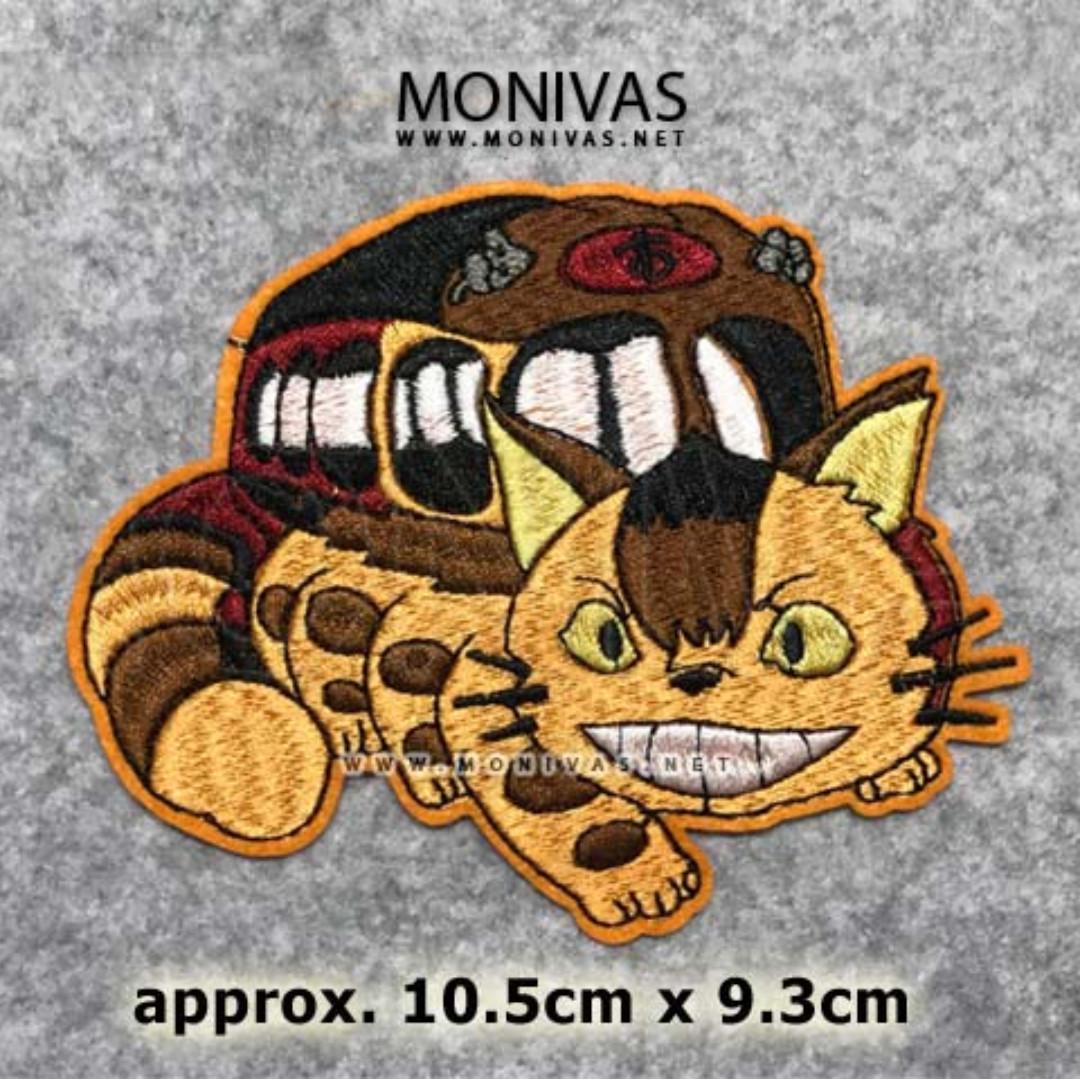 Totoro Catbus Iron On Patch DIY Studio Ghibli Embroidery Applique, Hobbies & Toys, Stationery ...