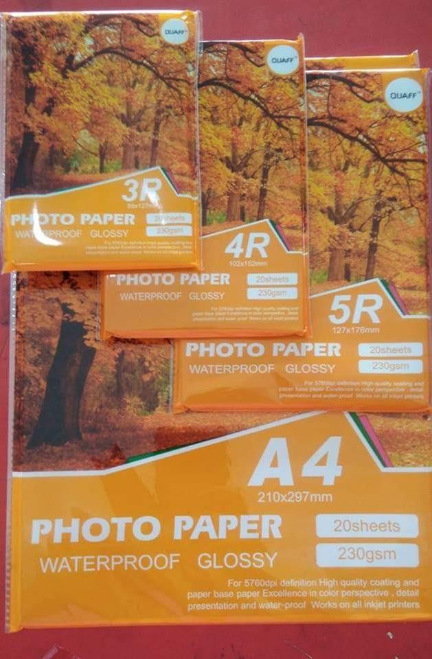 A4 Glossy Photo paper, 3r 4r 5r Sizes, Hobbies & Toys, Stationary ...