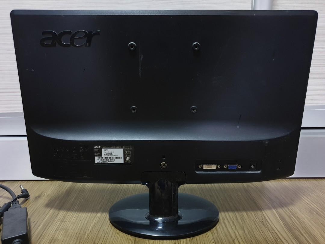 ACER 20-inch LCD Monitor (S201HL), Computers & Tech, Parts ...