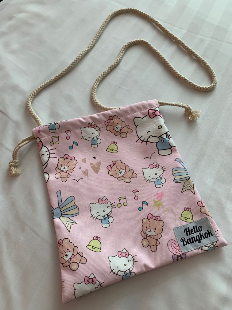 Cartoon Pull String Sling Bag, Women's Fashion, Bags & Wallets, Cross ...