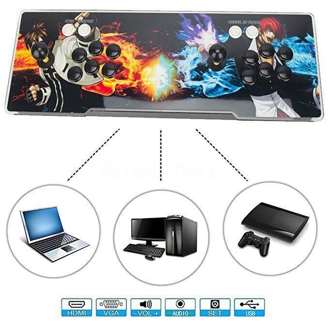 HG351: 2000 in 1 Heroes Box 5 Light Double Stick Arcade Joystick Retro ...
