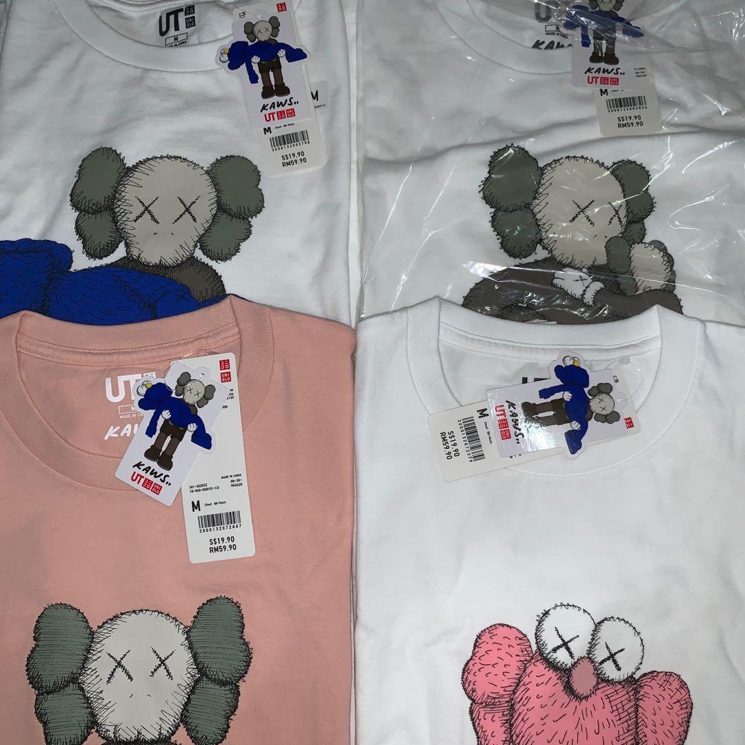 Kaws Uniqlo Tee Last Collab, Women's Fashion, Tops, Shirts on Carousell