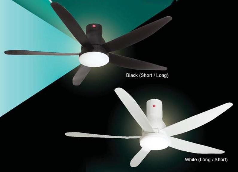 KDK U60FW DC Motor Ceiling Fan with LED Light and Remote Control, Home ...