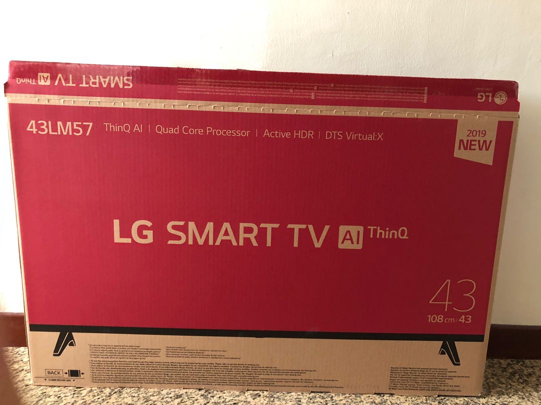 LG TV 43LM57 Box, TV & Home Appliances, TV & Entertainment, TV on Carousell