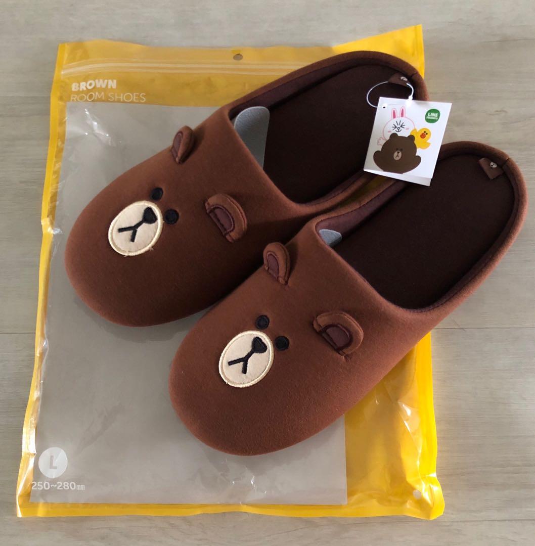 Line Brown Bear Cony Sally Bedroom Slippers, Everything Else on Carousell