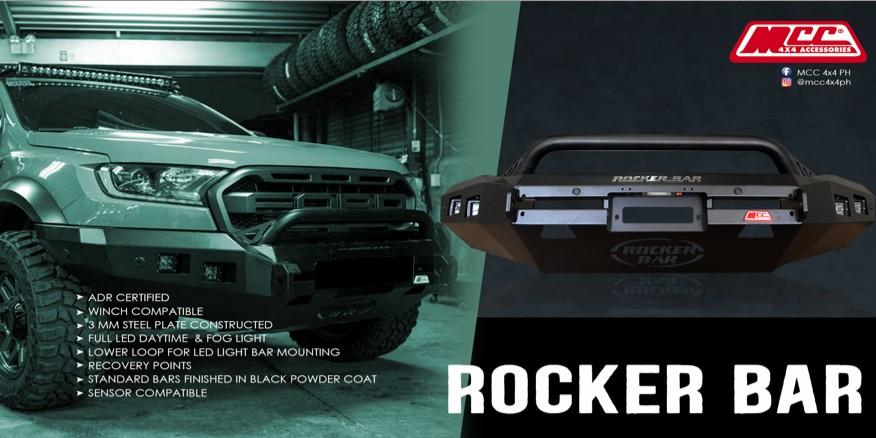 Mcc Steel Bumper Raptor rocker bar with led Foglamp, Car Parts ...