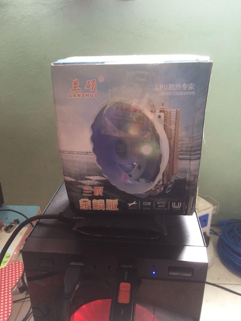 Rgb cpu cooler 120mm intel amd bracket, Computers & Tech, Parts ...