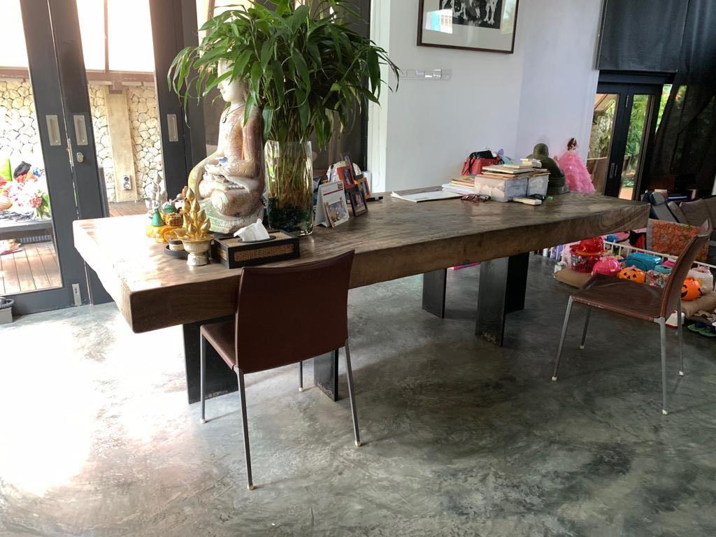 Solid tree trunk table, Furniture & Home Living, Furniture, Tables ...