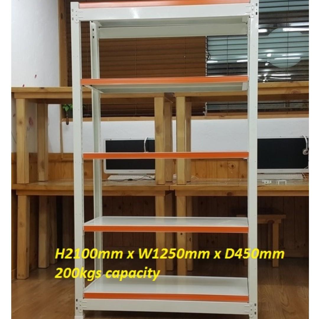 Steel Rack - Open Type Shelving - powder Coated Rack Display, Furniture ...
