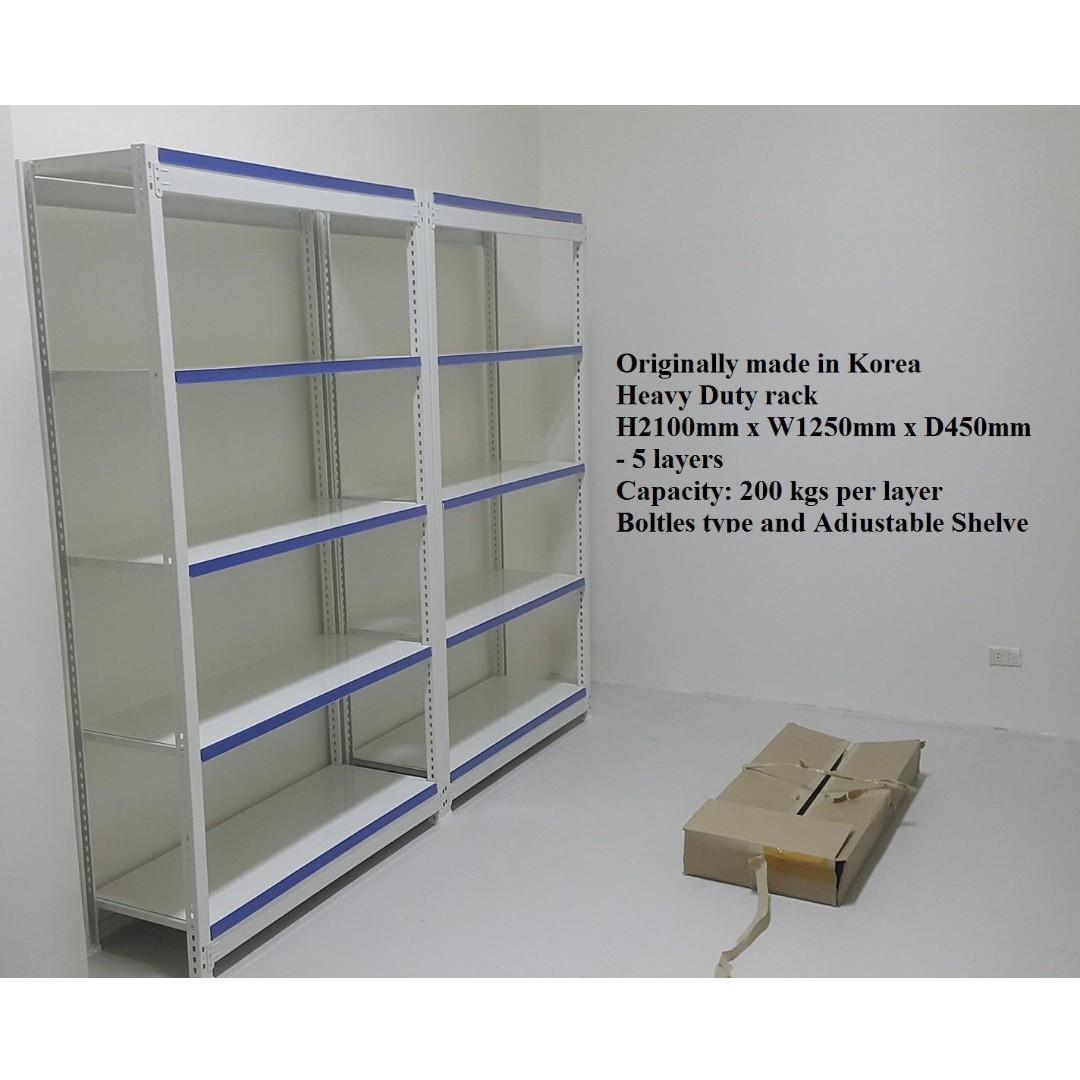 Steel Rack - Open Type Shelving - powder Coated Rack Display, Furniture ...