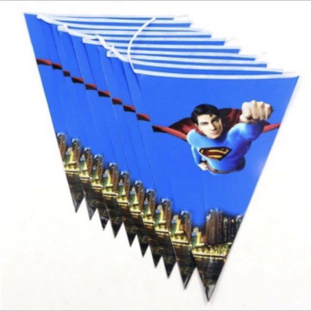 Superheroes Superman party heroes - party banners bunting / party deco ...