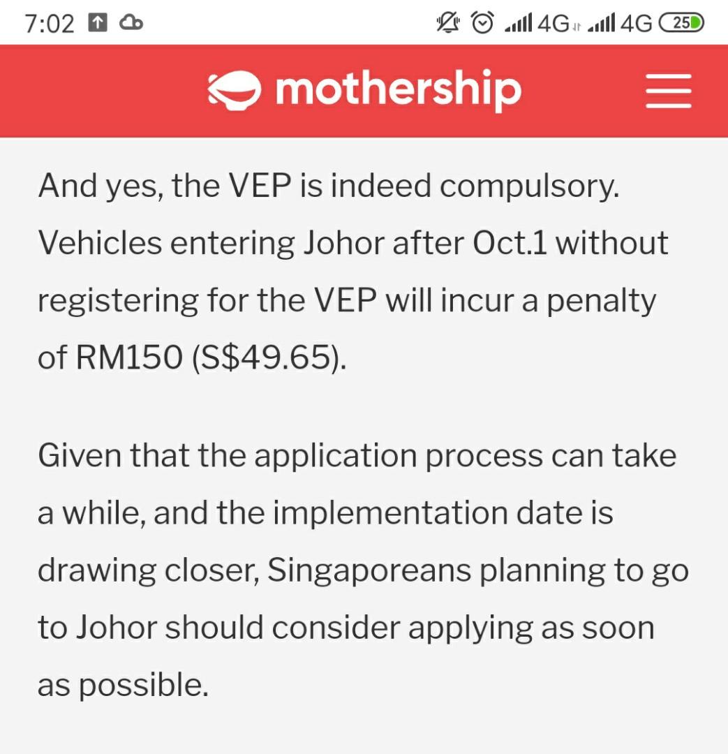 VEP registration, Car Accessories, Accessories on Carousell