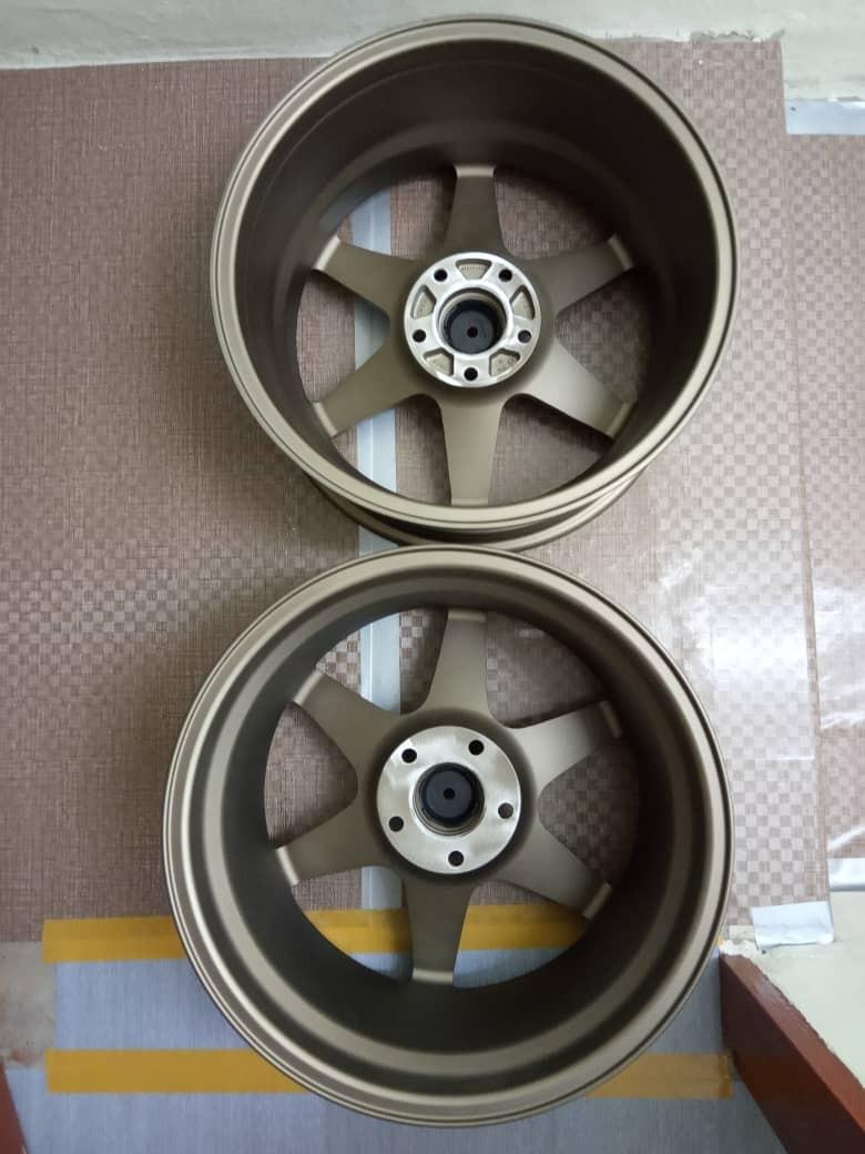 bmw volk racing te37 18 inch rims wheels, Auto Accessories on Carousell