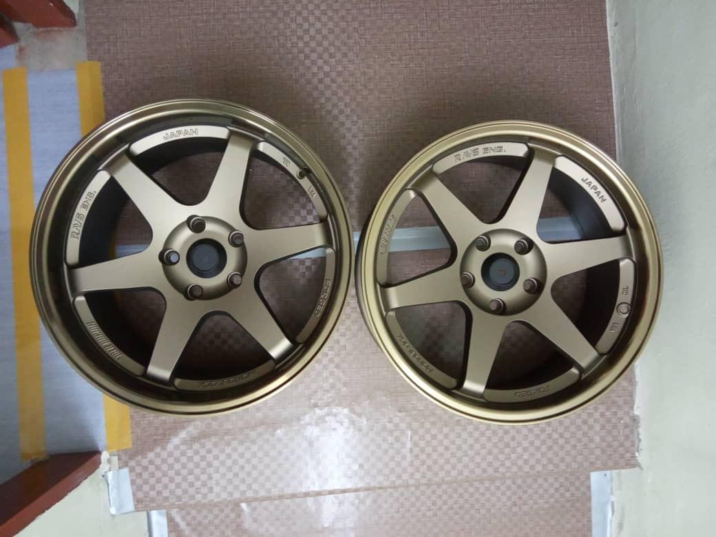 bmw volk racing te37 18 inch rims wheels, Auto Accessories on Carousell